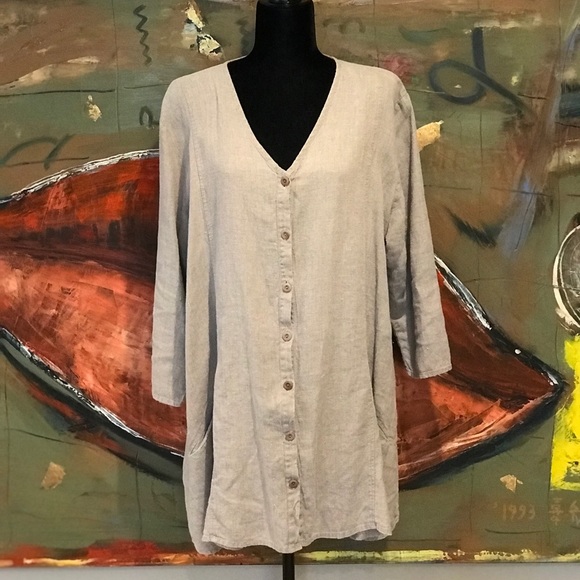 Flax | Jackets & Coats | Flax Linen Jacket | Poshmark